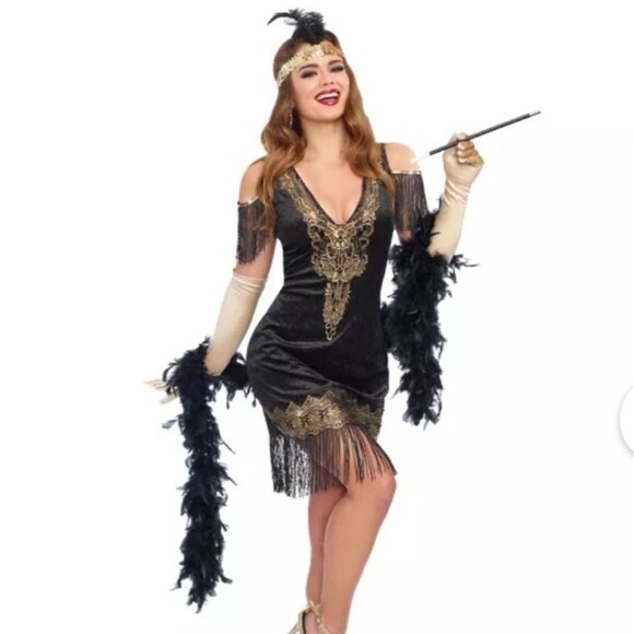 Spirit | Dresses | Spirit Halloween Swanky Flapper Roaring 2s Art Deco ...